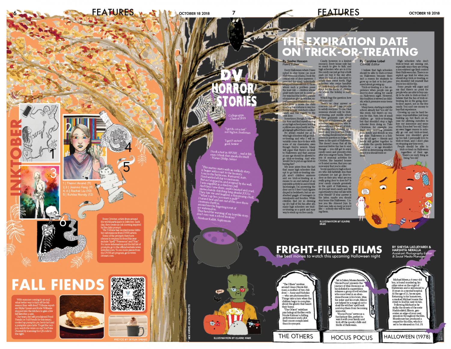 Volume VI, Issue 2 Features: Fall and Halloween - The Wildcat Tribune